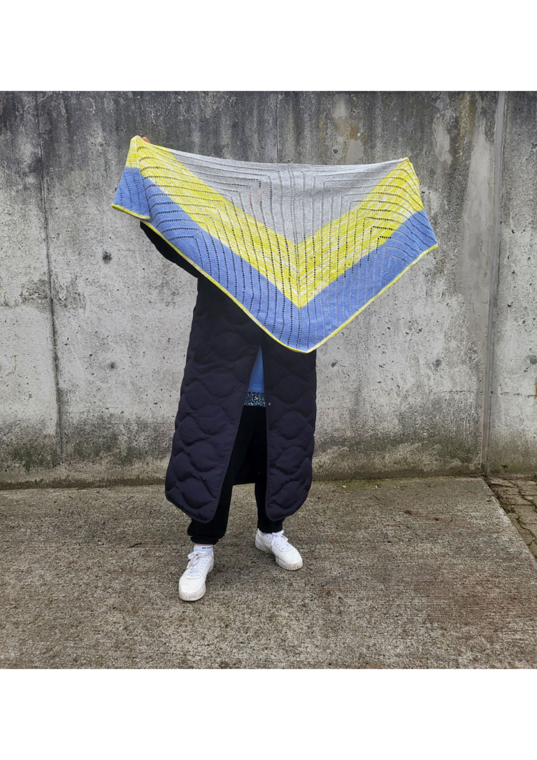 Strickanleitung Frühlings-Tuch mit Ajour-Muster - DIYCTATORS